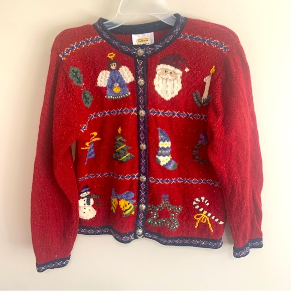 Talbots | Sweaters | Talbots Petites 0 Lambswool Holiday Christmas ...